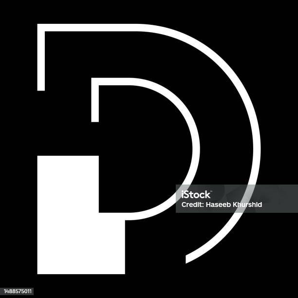 Logo Dl Minimal Ikon Huruf Dl Dengan Latar Belakang Mewah Ide Logo
