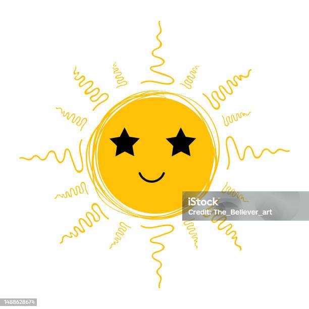 Icône Plate De Soleil Pictogramme Solaire Symbole Dété Vectoriel À La