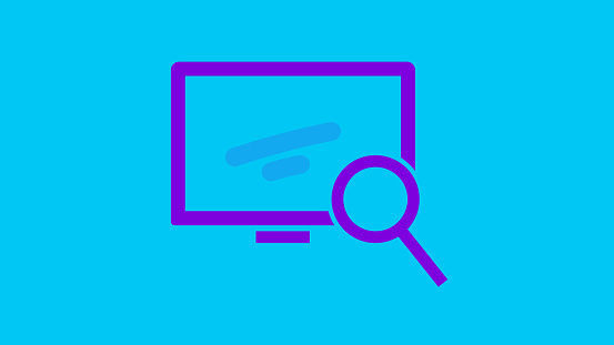 Illustration Vectorielle Agrandissement Du Logotype Icône De Recherche