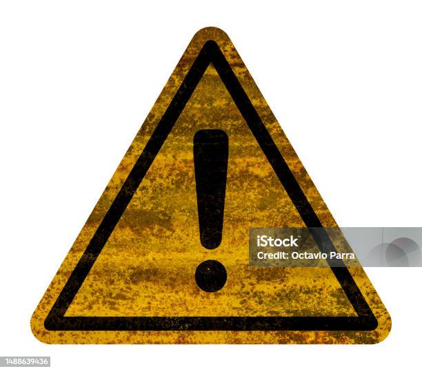 Photo Libre De Droit De Symbole De Danger De Danger Texture Rustique