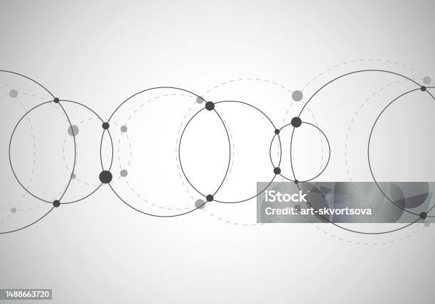 Desain Minimalis Latar Belakang Geometris Abstrak Dengan Lingkaran