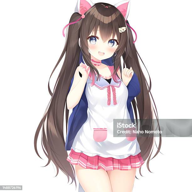 Cute Girl Illustration Anime Cartoon Japan Cute Moe Female Kawaii