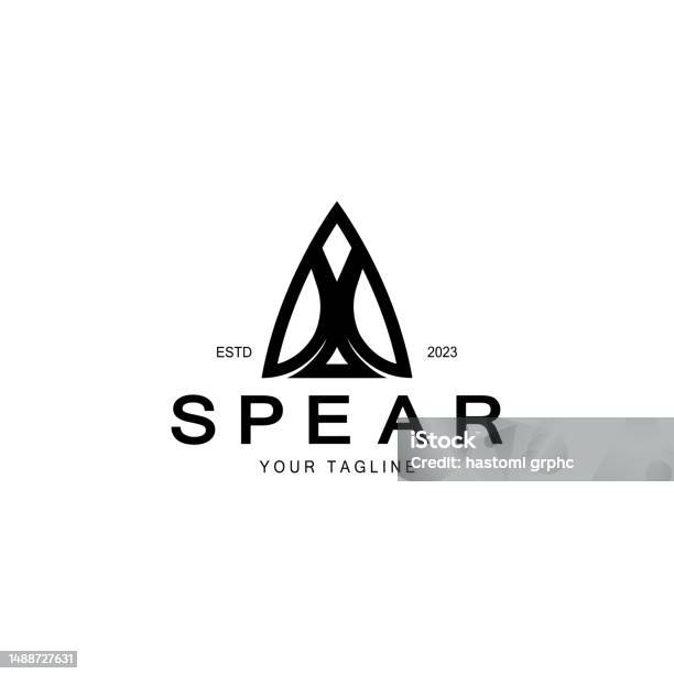 Conception Dillustration Vectorielle De Licône Du Logo De Lance Tête