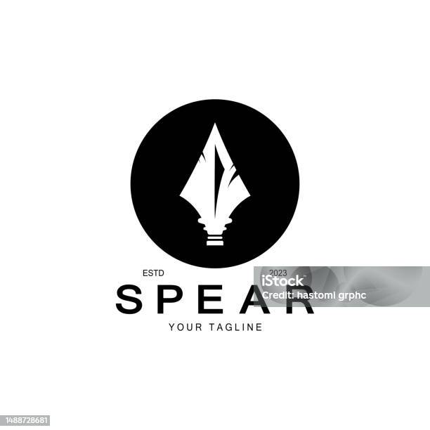 Conception Dillustration Vectorielle De Licône Du Logo De Lance Tête