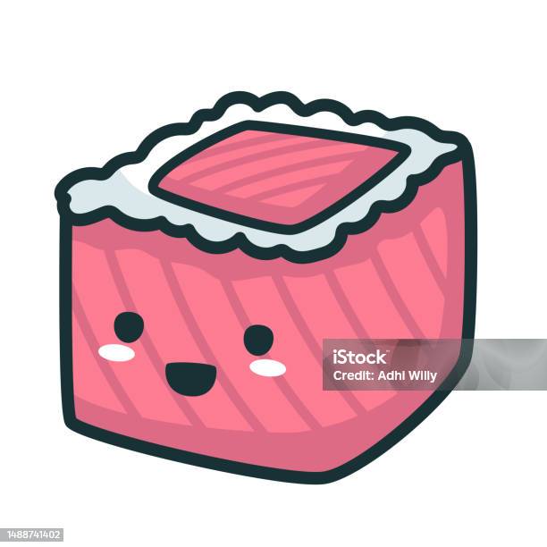 Cute Sushi Vector Illustration Eps Stock Illustration Download
