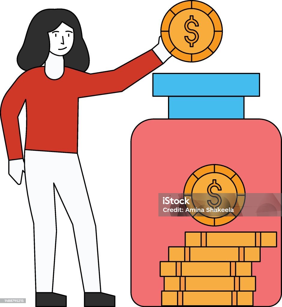 Gadis Itu Menyimpan Uang Dalam Toples Ilustrasi Stok - Unduh Gambar ... Gadis Itu Menyimpan Uang Dalam Toples Ilustrasi Stok - Unduh Gambar ...