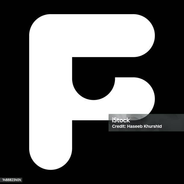 Logo F Minimal Icône Dun F Sur Fond De Luxe Idée De Logo Basée Sur Les