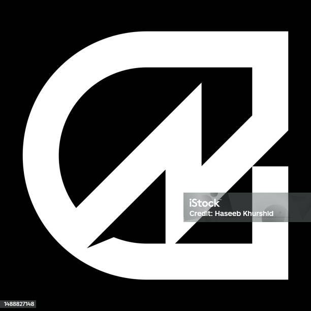 Logo Cn Minimal Icône Dune Nc Sur Fond De Luxe Idée De Logo Basée Sur
