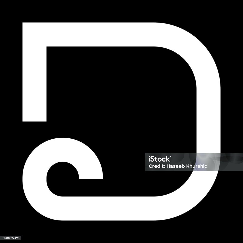 Logo D Minimal Icône Dun D Sur Fond De Luxe Idée De Logo Basée Sur Les