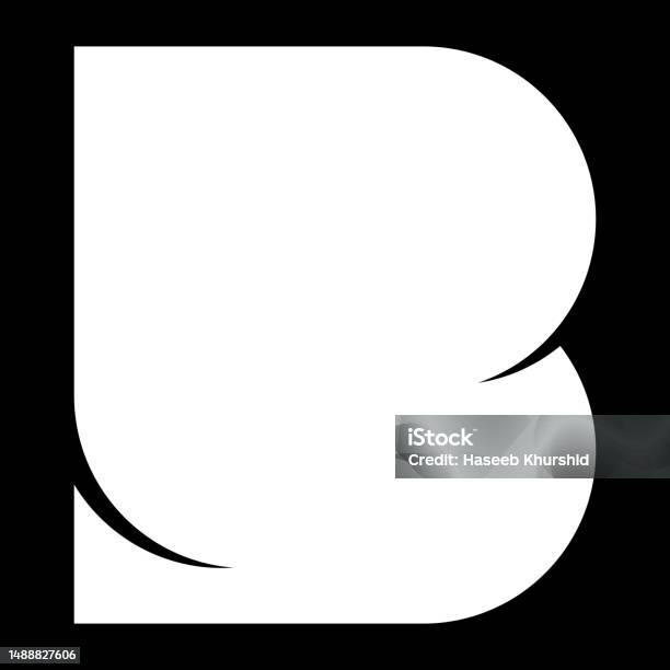 Logo B Minimal Icône Dun B Sur Fond De Luxe Idée De Logo Basée Sur Les