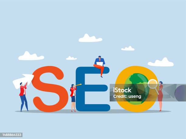 Orangorang Bisnis Menggunakan Kaca Pembesar Mencari Analisis Seo Pada