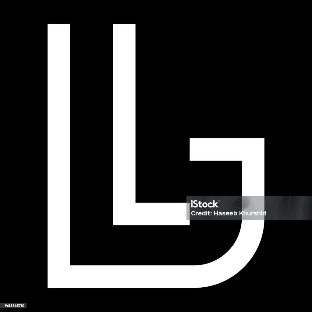 Logo Gl Minimal Icône Dune Lettre Lg Sur Fond De Luxe Idée De Logo