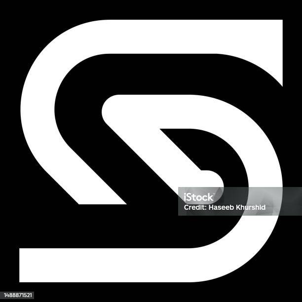 Logo Sd Minimal Icône Dune Lettre Ds Sur Fond De Luxe Idée De Logo