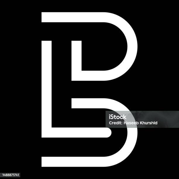 Logo Bl Minimal Icône Dune Lettre Lb Sur Fond De Luxe Idée De Logo
