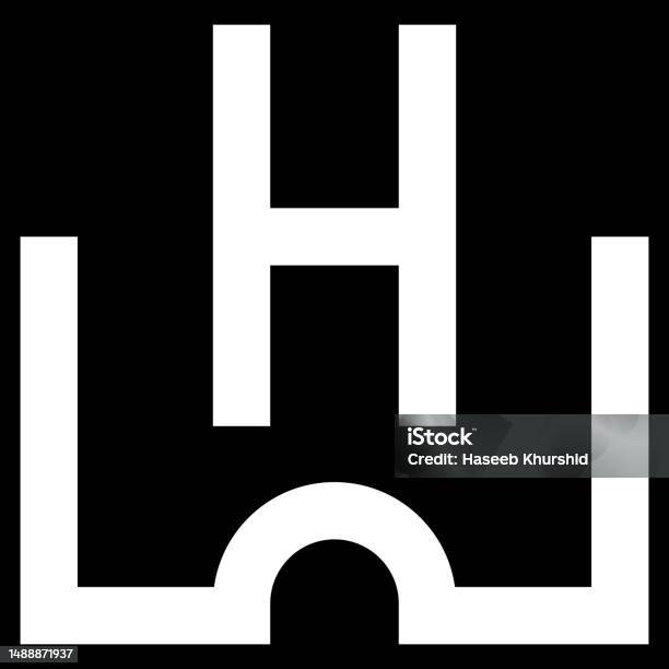 Logo Wh Minimal Icône Dune Lettre Hw Sur Fond De Luxe Idée De Logo