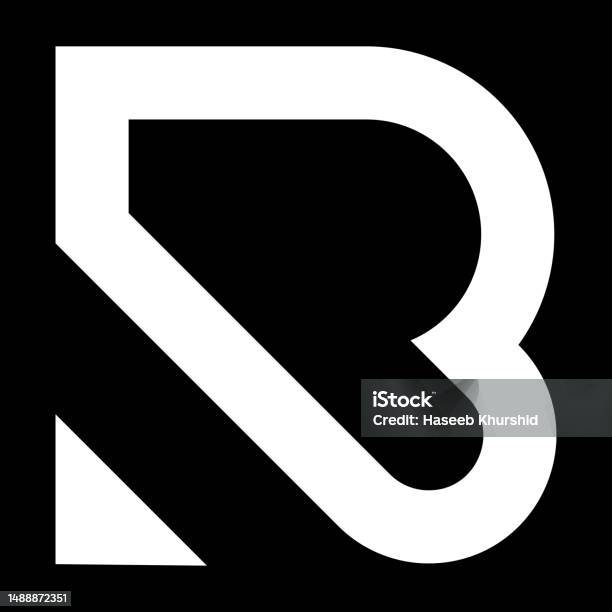 Logo Rb Minimal Icône Dune Lettre Br Sur Fond De Luxe Idée De Logo