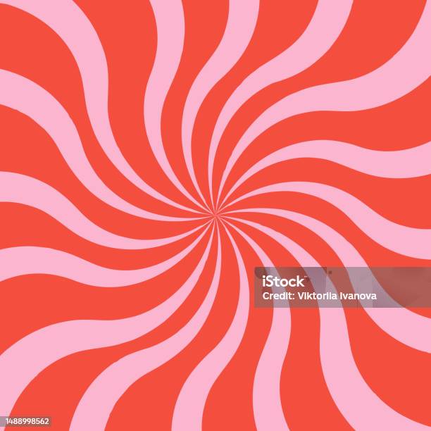 Sfondo Retrò Con Un Sunburst Di Colore O Starburst Motivo Con Tavolozza