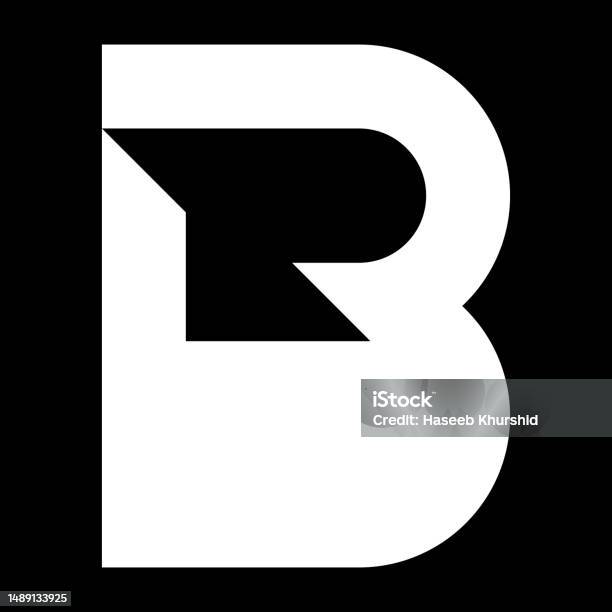 Logo Rb Minimal Icône Dune Lettre Br Sur Fond De Luxe Idée De Logo