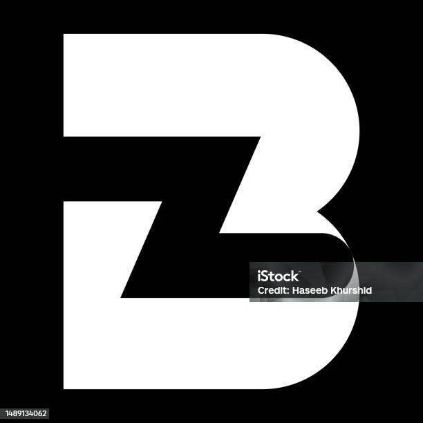 Logo Zb Minimal Icône Dune Lettre Bz Sur Fond De Luxe Idée De Logo