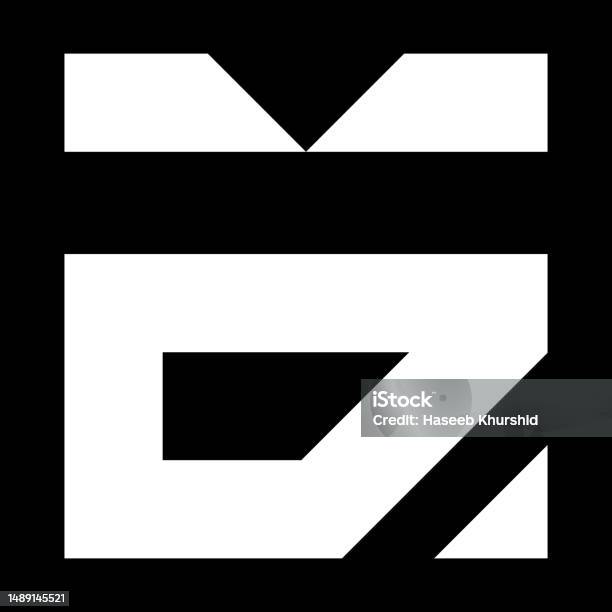 Logo Dm Minimal Icône Dune Lettre Md Sur Fond De Luxe Idée De Logo
