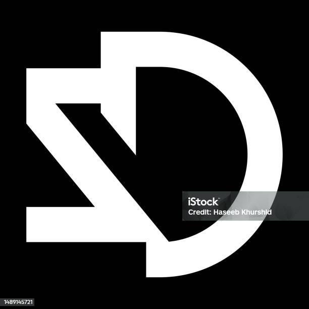 Logo Sd Minimal Icône Dune Lettre Sd Sur Fond De Luxe Idée De Logo