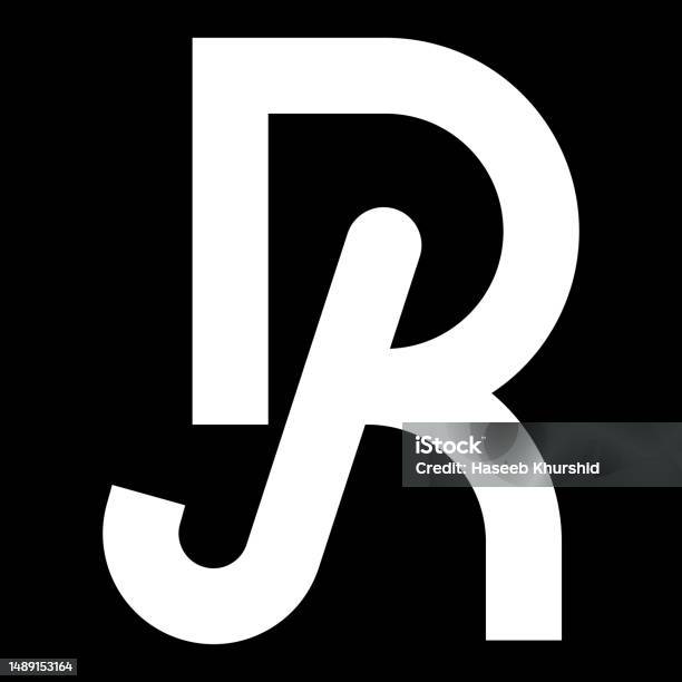 Logo Rj Minimal Icône Dune Lettre Rj Sur Fond De Luxe Idée De Logo