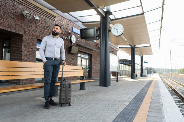 Free Stock Photo of Man Standing in Front of Train Station | Download ...