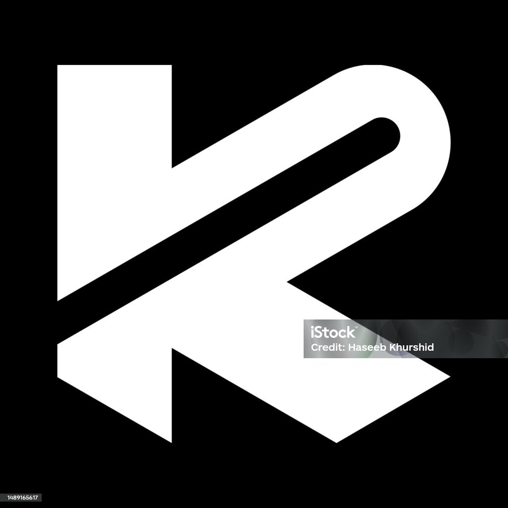 Logo Rk Minimal Icône Dune Lettre Kr Sur Fond De Luxe Idée De Logo