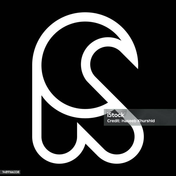 Logo Cr Minimal Icône Dune Lettre Rc Sur Fond De Luxe Idée De Logo
