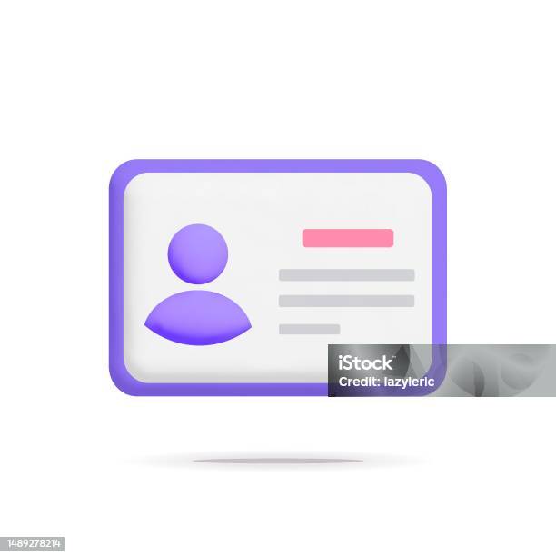 Document Vectoriel 3d Permis De Conduire Carte Didentité Carte