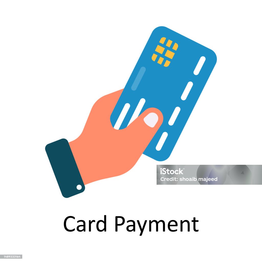 Vecteur De Paiement Par Carte Illustration De Conception Dicône Plate