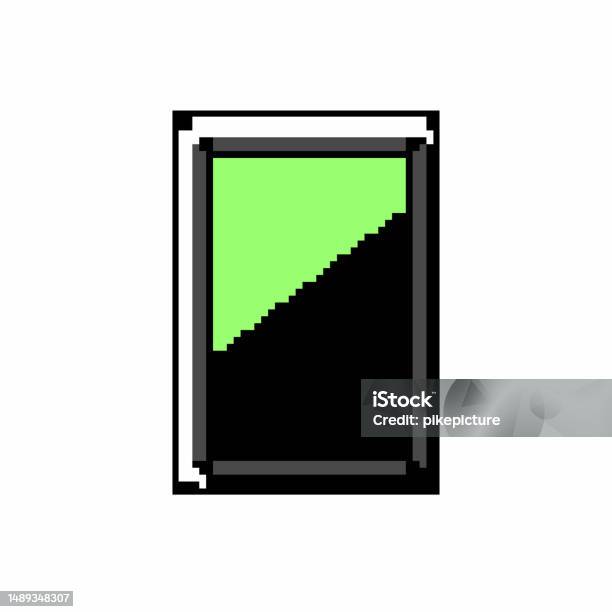 Memory Ssd Storage Game Pixel Art Vector Illustration Stockvectorkunst