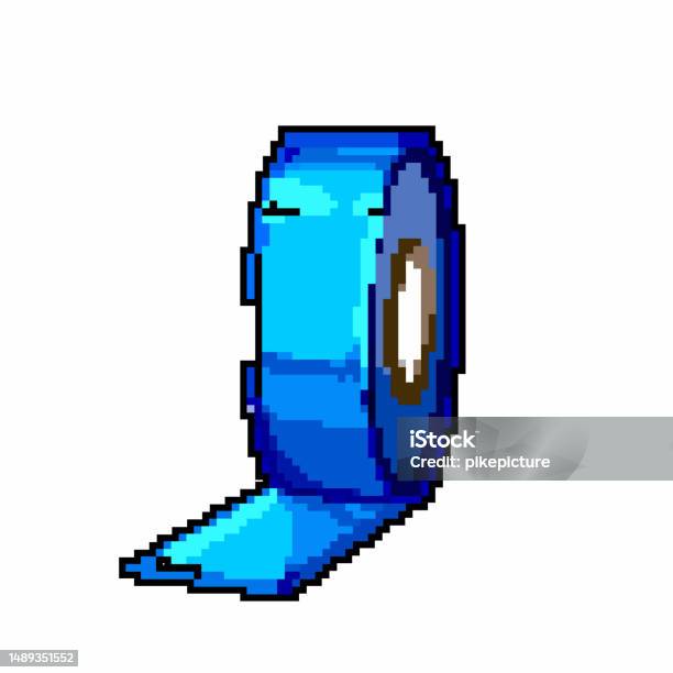 Masquage Jeu De Ruban Adhésif Pixel Art Illustration Vectorielle