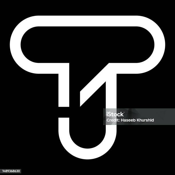 Logo Tj Minimal Icône Dune Lettre Tj Sur Fond De Luxe Idée De Logo
