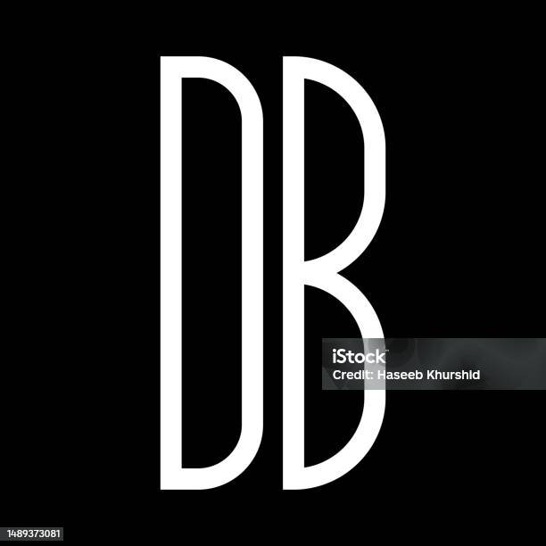Logo Db Minimal Icône Dune Lettre Bd Sur Fond De Luxe Idée De Logo