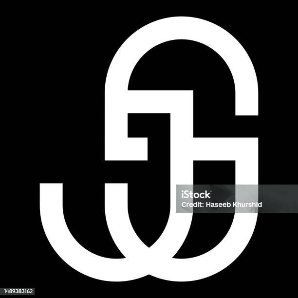 Logo Sj Minimal Icône Dune Lettre Js Sur Fond De Luxe Idée De Logo