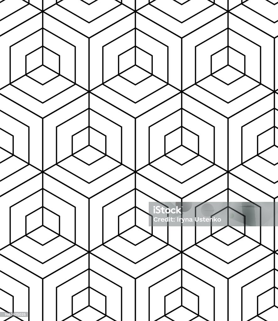 Latar Belakang Pola Geometris Abstrak Dengan Tekstur Heksagonal Dan