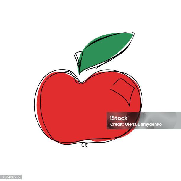 Illustration Vectorielle De Pommiers Sur Fond Blanc Icône Dessin