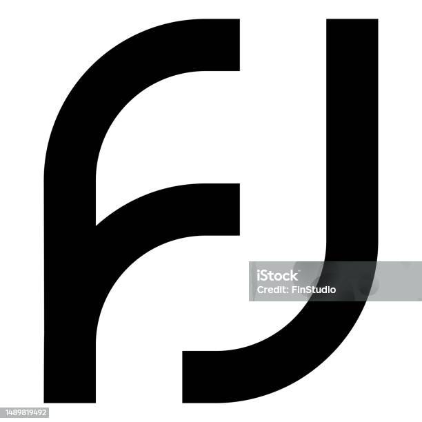 Logo Fj Initial Innovant Professionnel Et Logo Jf Lettre Fj Ou Jf