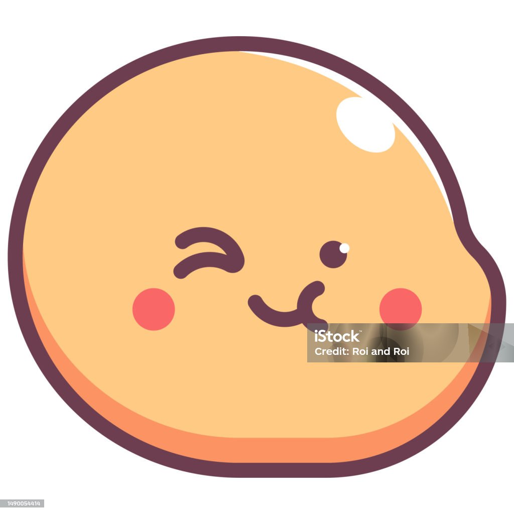 Zwinkern Emoticonvektorcartoonzeichen Isoliert Auf Weißem Hintergrund Stock Vektor Art Und Mehr