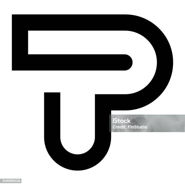 Logo Tp Initial Innovant Professionnel Et Logo Pt Lettre Tp Ou Pt