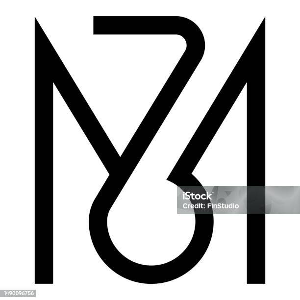 Logo Zm Awal Inovatif Profesional Dan Logo Mz Huruf Zm Atau Mz Monogram