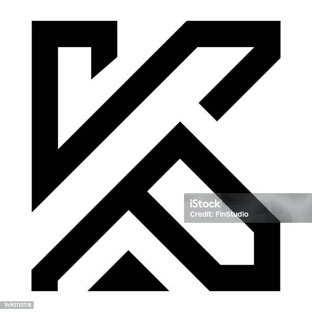 Logo Kp Initial Innovant Professionnel Et Logo Pk Lettre Kp Ou Pk