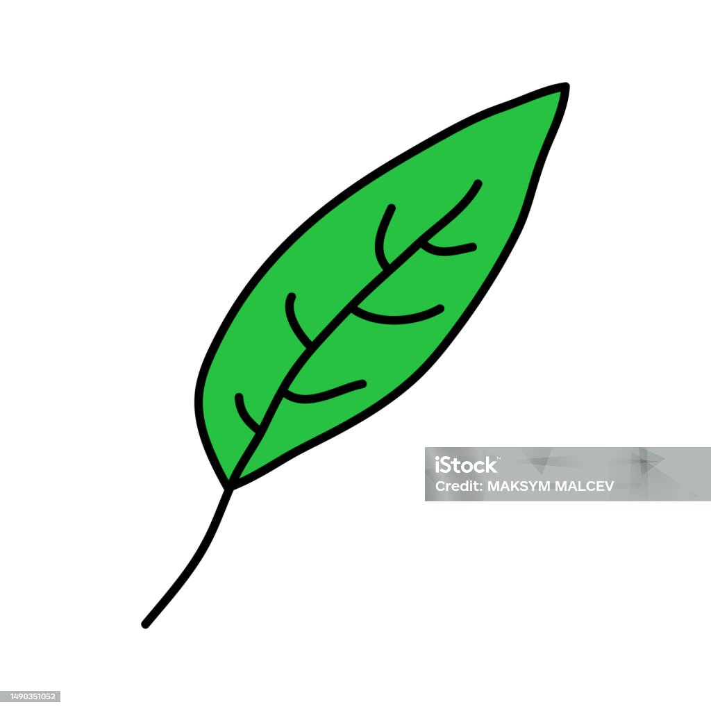 Feuille Dautomne Style Plat De Dessin Animé Illustration Vectorielle
