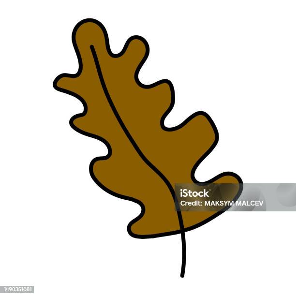 Feuille Dautomne Style Plat De Dessin Animé Illustration Vectorielle
