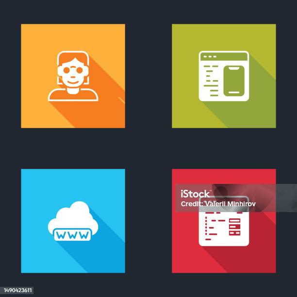 Set Hacker Atau Coder Perangkat Lunak Pengembangan Web Dan Ikon Vektor ... Set Hacker Atau Coder Perangkat Lunak Pengembangan Web Dan Ikon Vektor ...