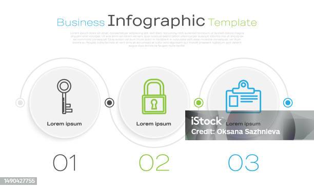 Setel Lencana Kunci Garis Kunci Dan Identifikasi Template Infografis ... Setel Lencana Kunci Garis Kunci Dan Identifikasi Template Infografis ...