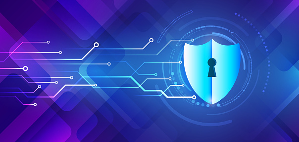 Data Security System Information Or Network Protection Cyber Security And Data Protection Shield