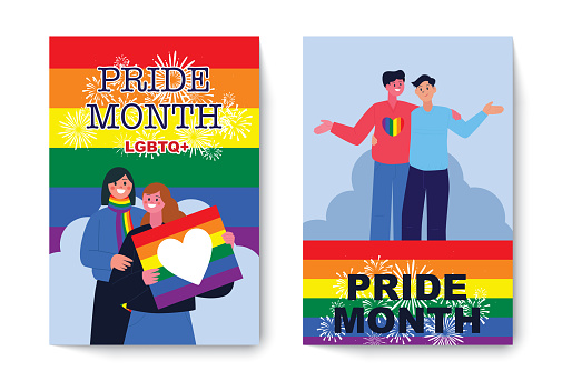 Lgbtqia Pride Month Organization June Is Celebrated As The Pride Parade Month Stock Illustration