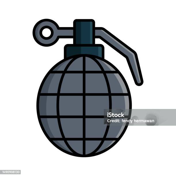 Greanade Icon Vector Design Template In White Background Stock